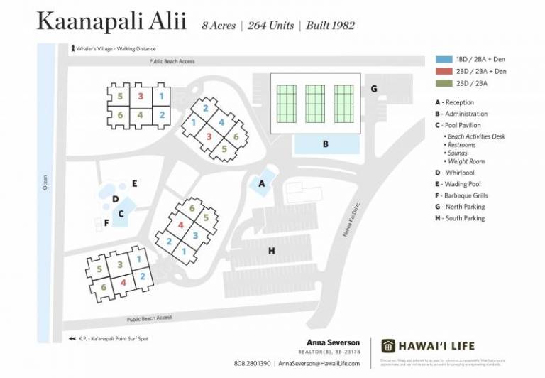 Ka'anapali Ali'i Quick Guide [With Site Map] - Hawaii Real Estate ...